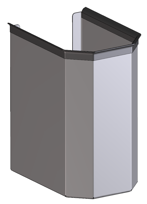 Stainless steel trap shroud - Stainless Hub